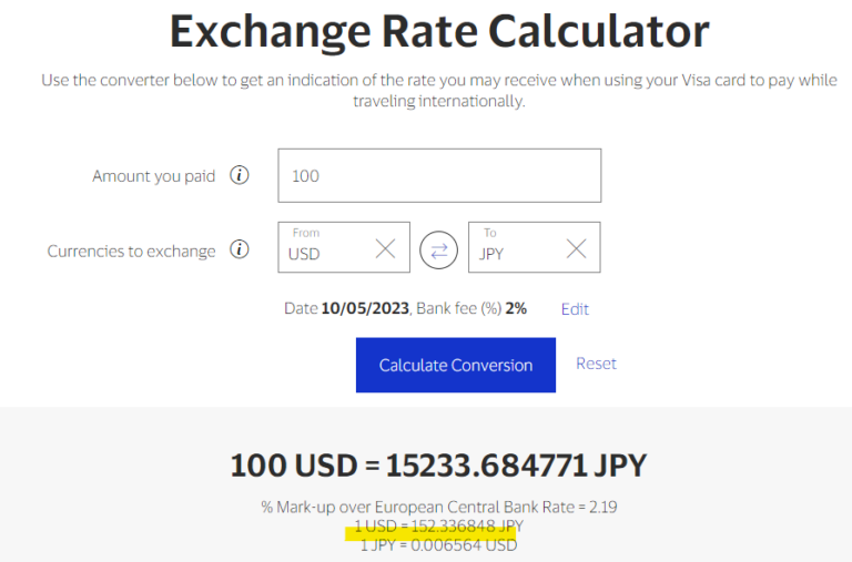 Thorough Explanation of Visa Exchange Rates: A Survey on the Most Cost ...
